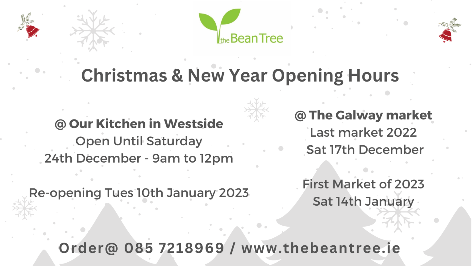 Contact Us | Our Food - The Bean Tree